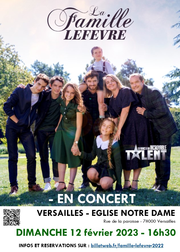 La famille Lefèvre en concert à ND de Versailles